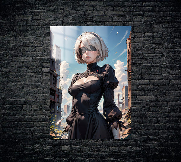 Nier Automata 2B Metal Poster 691 – İmposter Gift